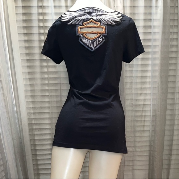 Harley-Davidson | Tops | Harley Davidson Womens Top With Cut Out Hd ...